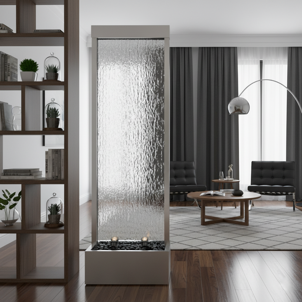 Decorating a Mirror Waterfall Fountain for Your Indoor and Outdoor Spa ...